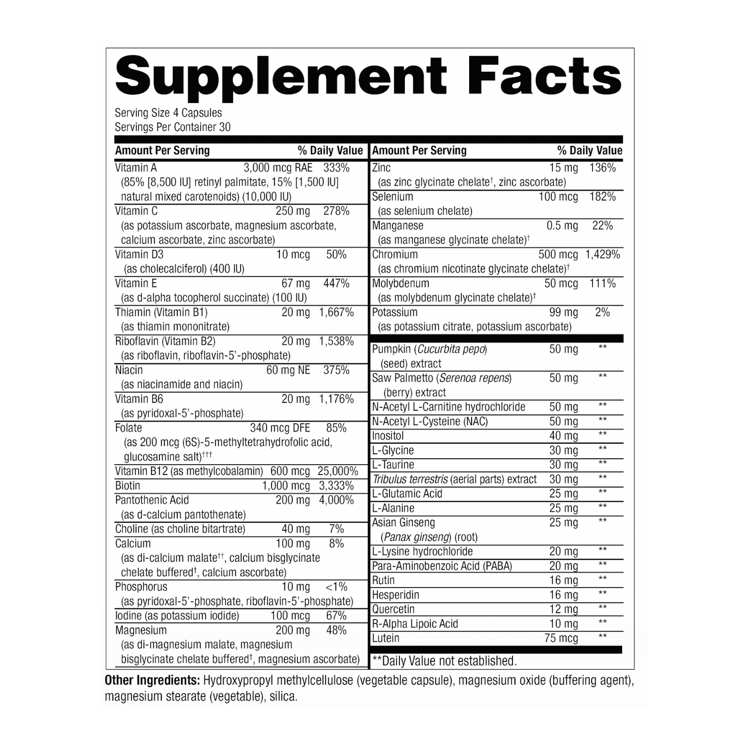 Daily Essentials without Iron – Marcum's Pharmacy